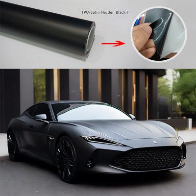 China High Gloss 7.5mil TPU Matte Car Paint Protection Film Black Self Healing Car Wrap for sale