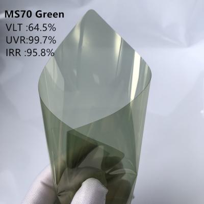 China 2mil 2HD Window Metalized Film Self Adhesive Metal Sputter 64.5% VLT for sale
