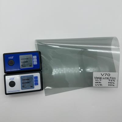 China UV Rejection HD Metalized Window Tint Film 2mil IRR 99% Infrared Proof for sale