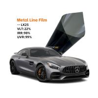 China 2HD Metalized Window Tint LX25 Black 2mil 98% IRR Car Window film for sale