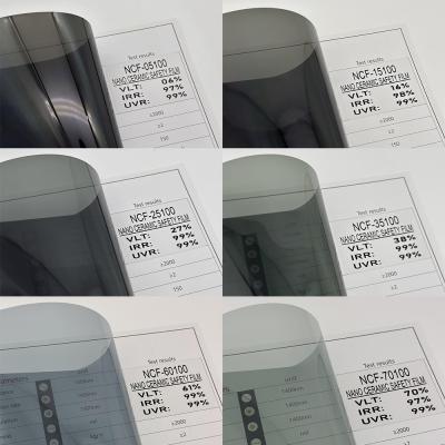 China Long Lasting Window Insulation Film For Car NCF-70100 Stylish Nano Ceramic Tint Roll for sale