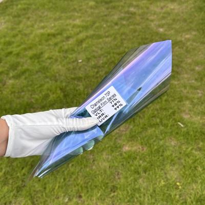 China UV Rejection Chameleon Car Window Tint Film 70%VLT Customized High Heat Rejection for sale
