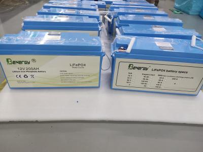 China Lifepo4 lithium ion solar battery Deep Cycle Rv Battery Pack 12Volt 200AH for sale