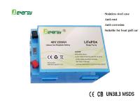 China Metal Case 230AH 48V Lifepo4 Battery Pack For Marine Boat Golf Cart for sale