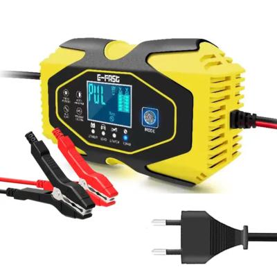China 12V 6A 24V 3A 12V 24V 8A Motorcycle Car Pulse Repair Charger LCD Display for sale