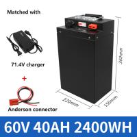 China Rechargeable 60V 40Ah Lithium Battery Pack For Motorcycle Rickshaw Tuk Tuk Green Energy Vehicle for sale