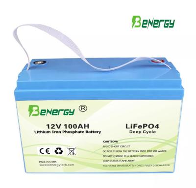 China 12V LiFePo4 Battery Pack 100AH 100A Max Charge Current Safe Replace Lead Acid Battery for sale