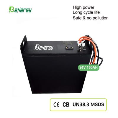 China Long Cycle Life 24V 150Ah Forklift Lithium Battery For Trolley , Forklifts  , Pallet Stacker , Pallet Carrier And Easy Installation for sale