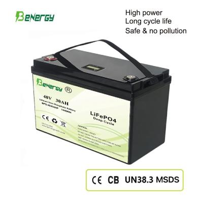 China High power 48V 30Ah LiFePO4 Battery for Electric Scooters Robots & Industrial Cleaning Machines for sale