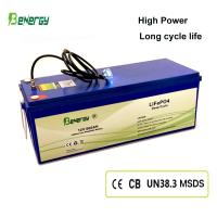 China BENERGY 12V 600Ah LiFePO4 Battery Deep Cycle for Marine RV Solar for sale