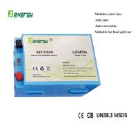 China 48V 230Ah LiFePO4 Battery Pack with Metal Case for Deep Cycle Applications in Solar, RV, and Golf Cart for sale