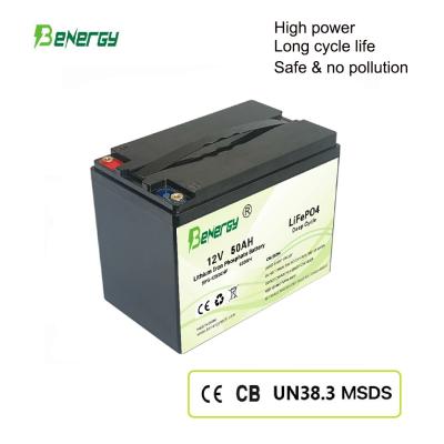 China Lightweight 12V 50Ah LiFePO4 Deep Cycle Battery – IEC62133 certification Ideal for Boats, Solar Systems & UPS Backup for sale