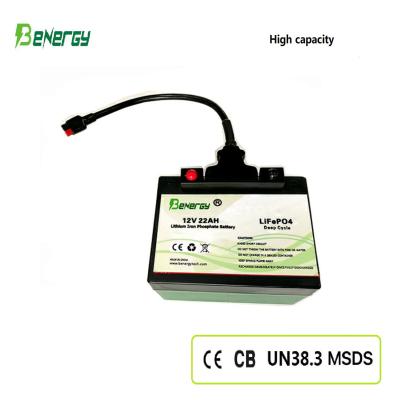 China 12V 22Ah LiFePO4 Golf Cart Battery – Lightweight Deep Cycle Lithium for Electric Golf Trolley, 36 Holes Range, 2000+ Cycles for sale