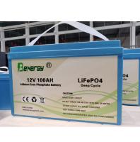 China 12V 100AH RV LiFePO4 Battery for Solar System and Electric Boats for sale