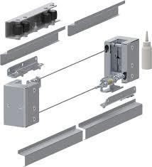 China 4m Double Door Telescopic Sliding Gate Hardware White Zinc for sale