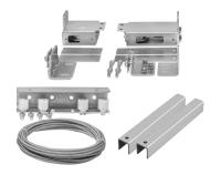 China Galvanized Double Door Telescopic Sliding Gate Hardware Automatic 3M 4M for sale