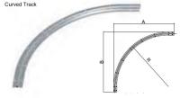 China Round The Corner Turning Sliding Gate Curved Track Door Rail for sale