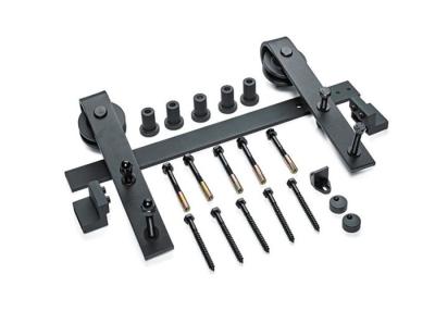 China Interior Sliding Barn Door Hardware With Track Matching Finish for sale