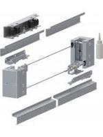 China Silvery DIY Automatic Gate Opener Hardware Telescopic Sliding Door for sale