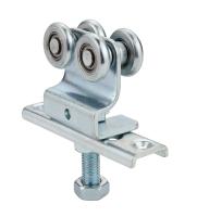 China Galvanized Stainless Steel Heavy Duty Hanging Door Rollers Hardware 55mm for sale