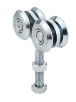 China Galvanized Stainless Steel Heavy Duty Hanging Door Rollers Hardware 55mm for sale