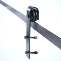China wooden interior sliding barn door hardware with 2m rail for sale