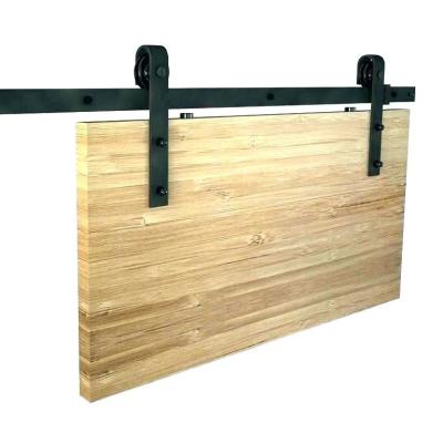China wooden interior sliding barn door hardware with 2m rail for sale