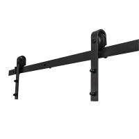 China wooden interior sliding barn door hardware with 2m rail for sale