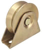 China Steel Single Bearing U Groove With Support Bracket Sliding Gate Wheel for sale