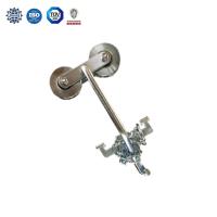 China ISO9001 Galvanized Banana Cableway Roller Trolley Pulley With Chains For Banana Farm for sale