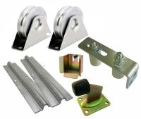 China Steel Single Bearing U Groove With Support Bracket Sliding Gate Wheel for sale