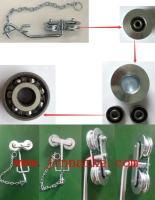 China Iron Banana Cableway Roller  Zinc Silver Banana Farm Trolley Roller Pulleys for sale