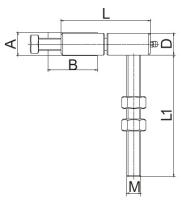 China M16  M20 Adjustable Barrel Hinges With Ball For Gate Black Zinc for sale