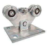China 60mm rollers galvanized steel sliding cantilever gate support wheel for sale