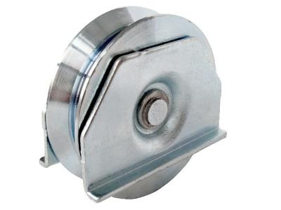China wardrobe sliding  door bottom wheels 80mm gate wheels Y groove with double plate for sale