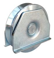 China wardrobe sliding  door bottom wheels 80mm gate wheels Y groove with double plate for sale