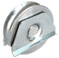 China wardrobe sliding  door bottom wheels 80mm gate wheels Y groove with double plate for sale