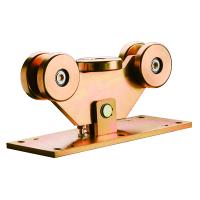 China 78mm rollers galvanized steel sliding cantilever gate support carriage wheel for sale