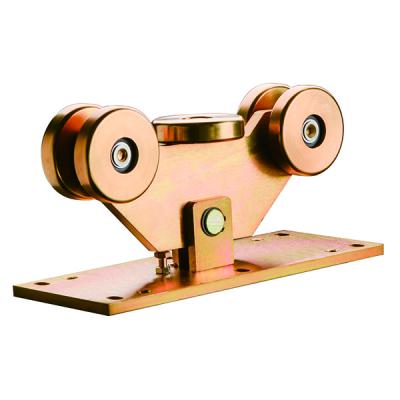 China 78mm rollers galvanized steel sliding cantilever gate support carriage wheel for sale