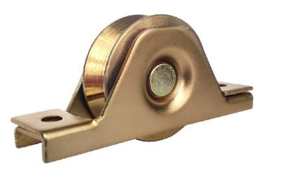 China sliding door hardware wheels 4'' 101.6mm steel V groove gate bottom wheels  with 6202 bearing for sale