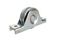 China sliding door hardware wheels 4'' 101.6mm steel V groove gate bottom wheels  with 6202 bearing for sale