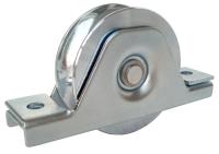 China sliding door hardware wheels 4'' 101.6mm steel V groove gate bottom wheels  with 6202 bearing for sale