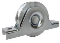 China sliding door hardware wheels 4'' 101.6mm steel V groove gate bottom wheels  with 6202 bearing for sale