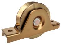 China sliding door hardware wheels 4'' 101.6mm steel V groove gate bottom wheels  with 6202 bearing for sale
