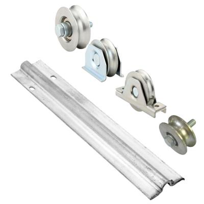 China 2.9m Silver Steel U Profile Sliding Gate Bottom Track Rail For Gate Opener for sale