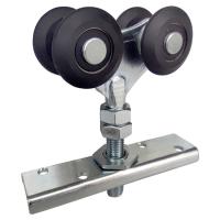China 35mm truck hanging gate rollers channel 2.9m 5.8m heavy duty sliding door wheels 4 for sale