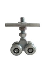 China 38mm Garage Industrial Sliding Door Tracks And Rollers 4 Wheel for sale