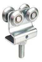 China 28mm 38mm 54mm Heavy Duty Commercial Sliding Door Track Rollers Rail Trolley Wheel for sale