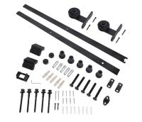 China 6.6'  T-Shaped Heavy Duty Barn Door Rollers And Tracks Hanging Rail  Exterior for sale