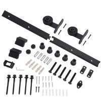 China 6.6'  T-Shaped Heavy Duty Barn Door Rollers And Tracks Hanging Rail  Exterior for sale